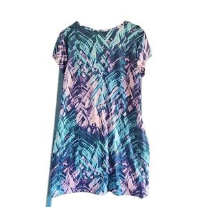 Reel Legends | Dresses | Reel Legends Dress Size L Purple Blue Keep It ...